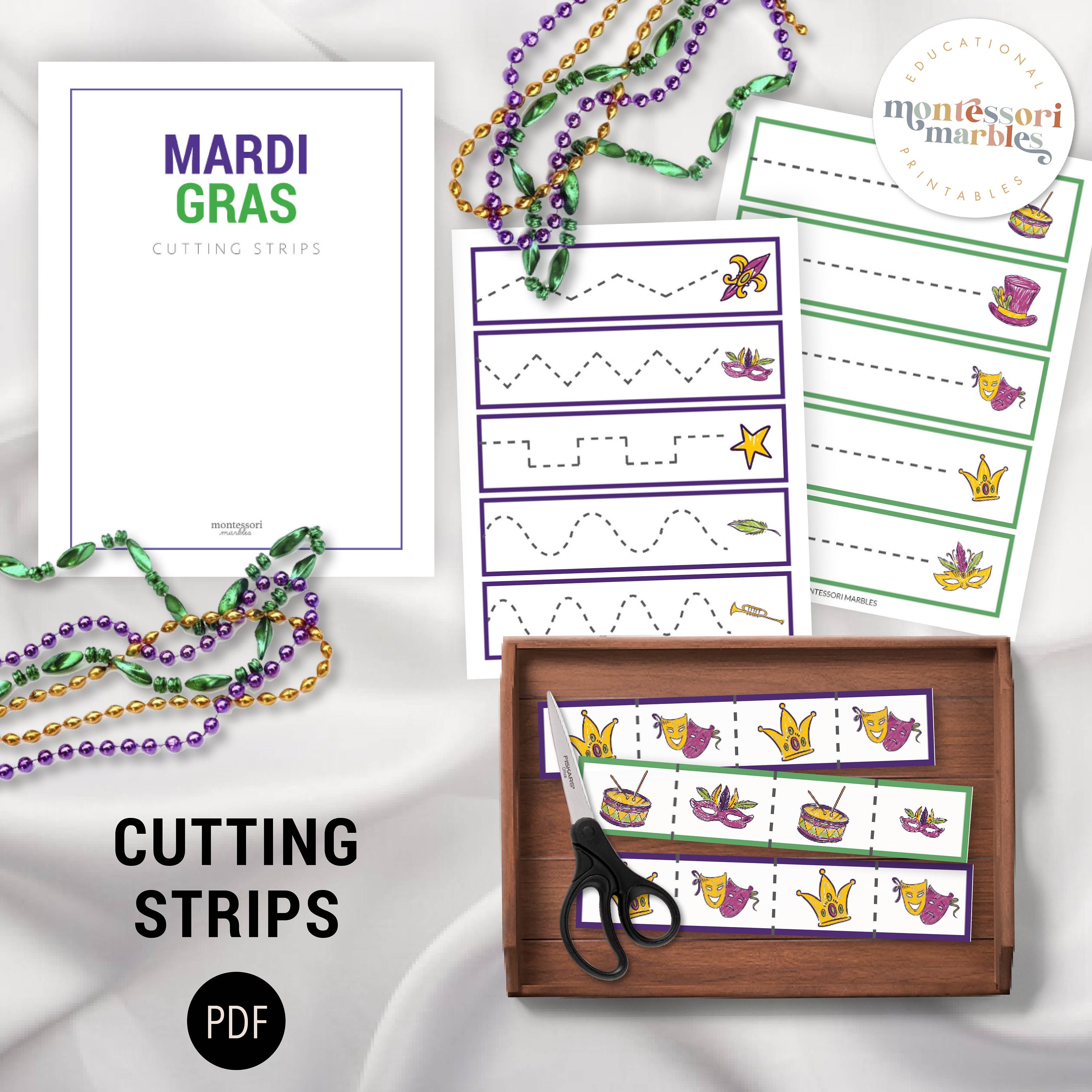 Mardi Gras Mini Bundle | Montessori Preschool Cultural Learning Set ...
