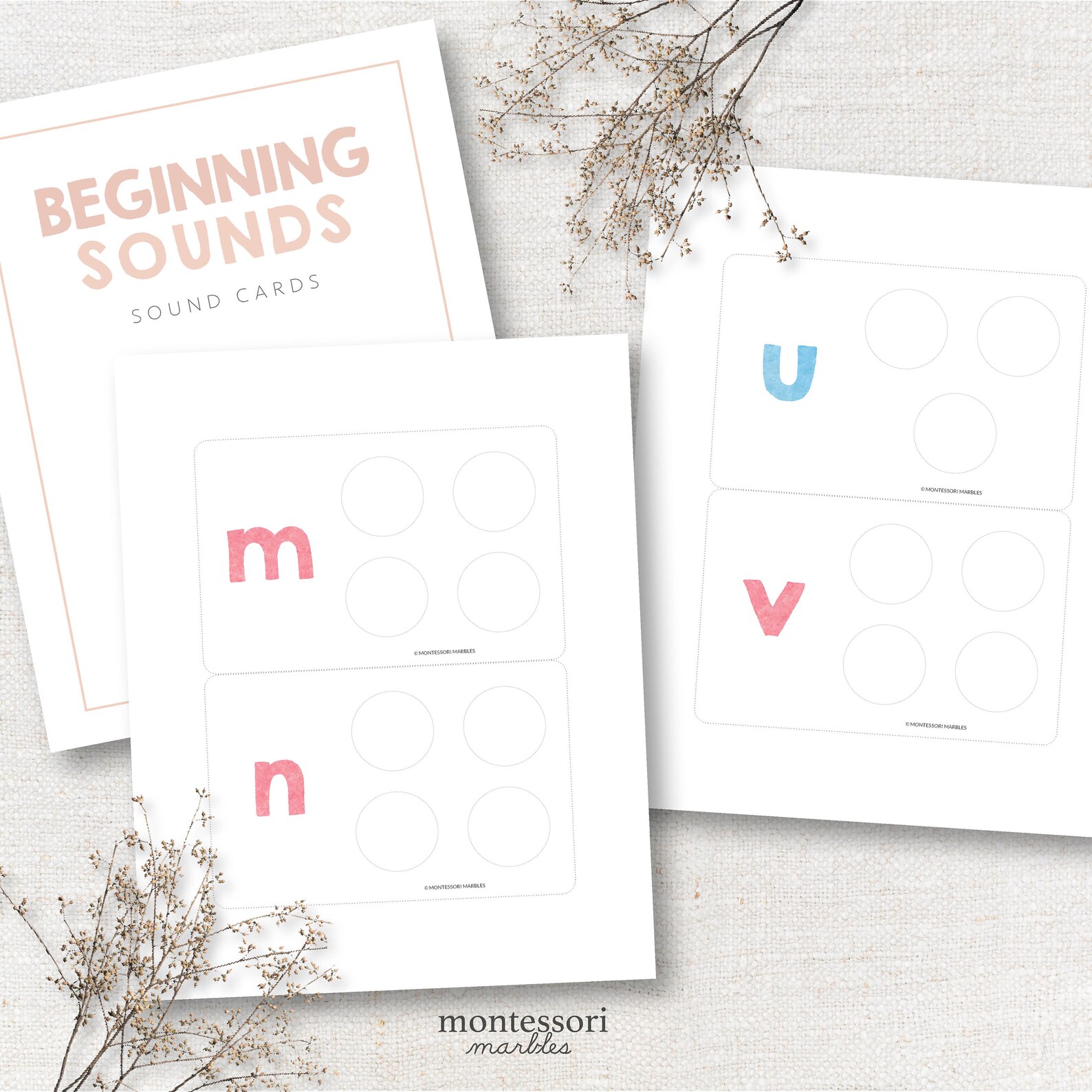 BEGINNING SOUNDS Sorting Cards Montessori Activity Cards | Etsy