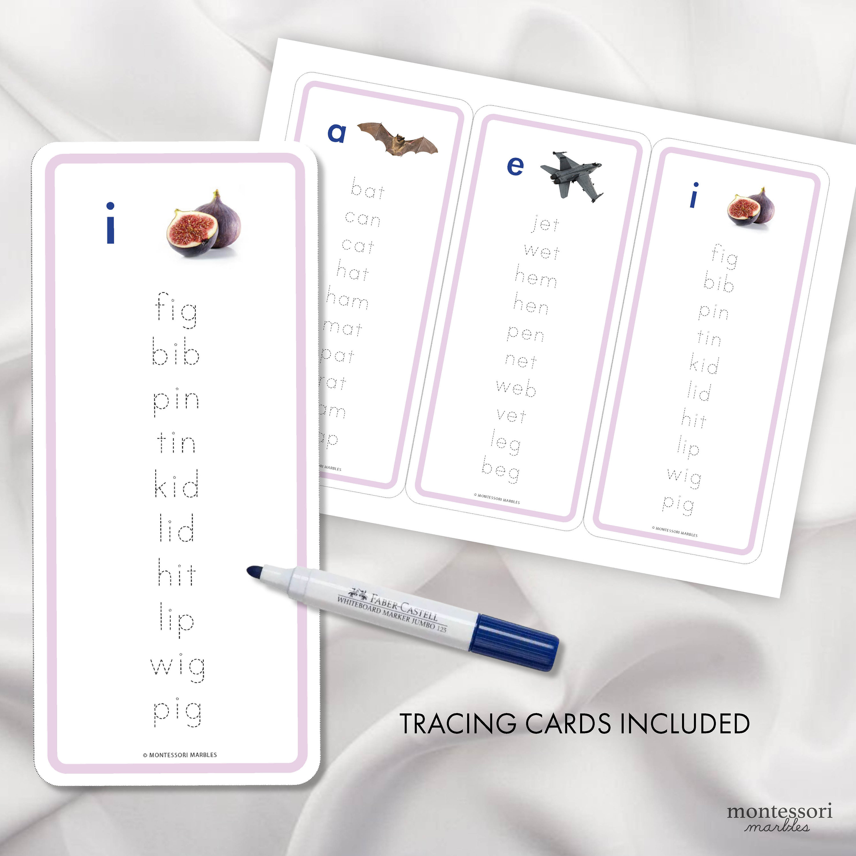 MONTESSORI PINK SERIES Short Vowels Word Lists Emerging Readers ...