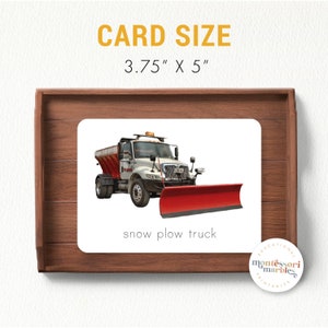 Large Vehicles Flash Cards | Construction & Public Service Trucks ...