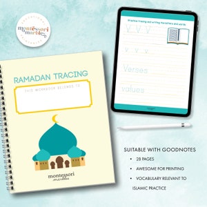 RAMADAN Tracing Practice Workbook | Cultural Activity for Kindergarten ...
