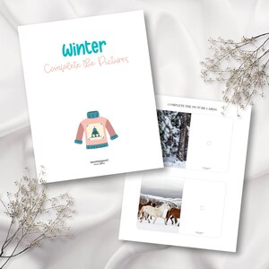 WINTER Complete the Pictures Activity | Montessori Inspired Printable ...