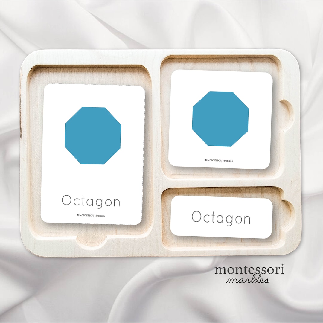 GEOMETRIC SHAPES Nomenclature Cards Montessori Inspired - Etsy