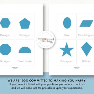 Shapes Flash Cards | 16 Geometric Shapes | Montessori Math Vocabulary ...