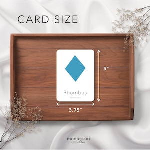 GEOMETRIC SHAPES Nomenclature Cards Montessori Inspired - Etsy