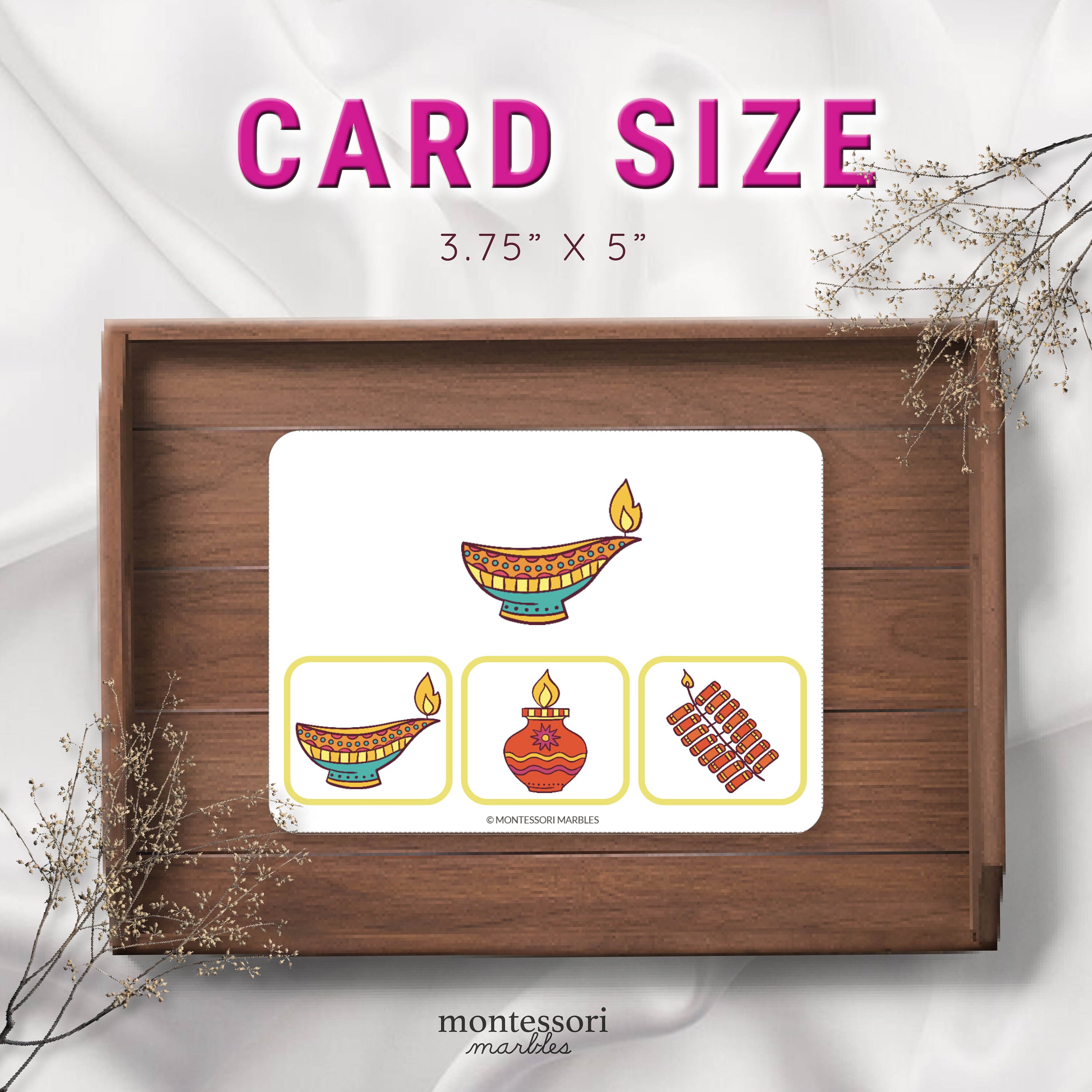 DIWALI Picture Matching Clip Cards Montessori Inspired - Etsy