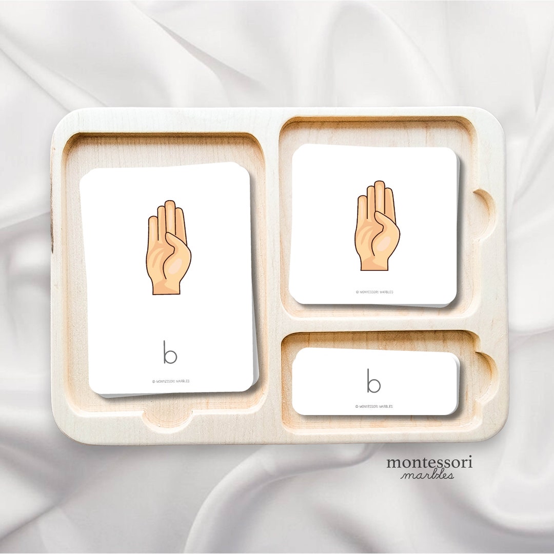 AMERICAN SIGN LANGUAGE Montessori Nomenclature Cards Montessori ...