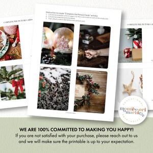 CHRISTMAS Complete the Pictures | Montessori Inspired Activity for ...