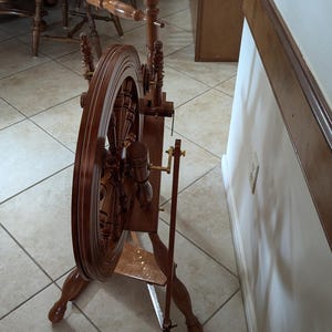 Cherry Colonial Spinning Wheel - Etsy