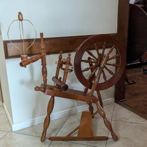 Cherry Colonial Spinning Wheel - Etsy