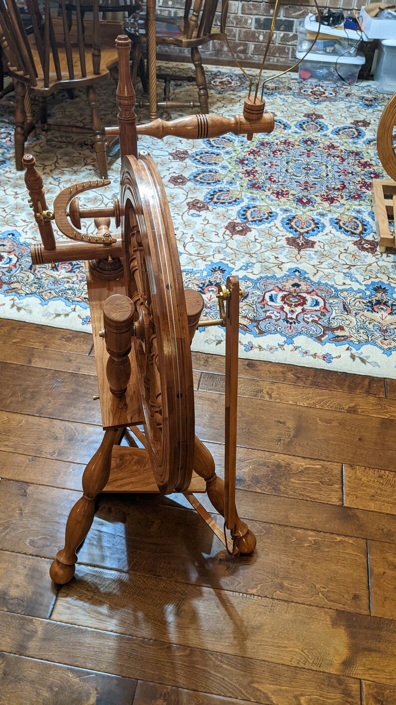 Cherry Colonial Spinning Wheel - Etsy
