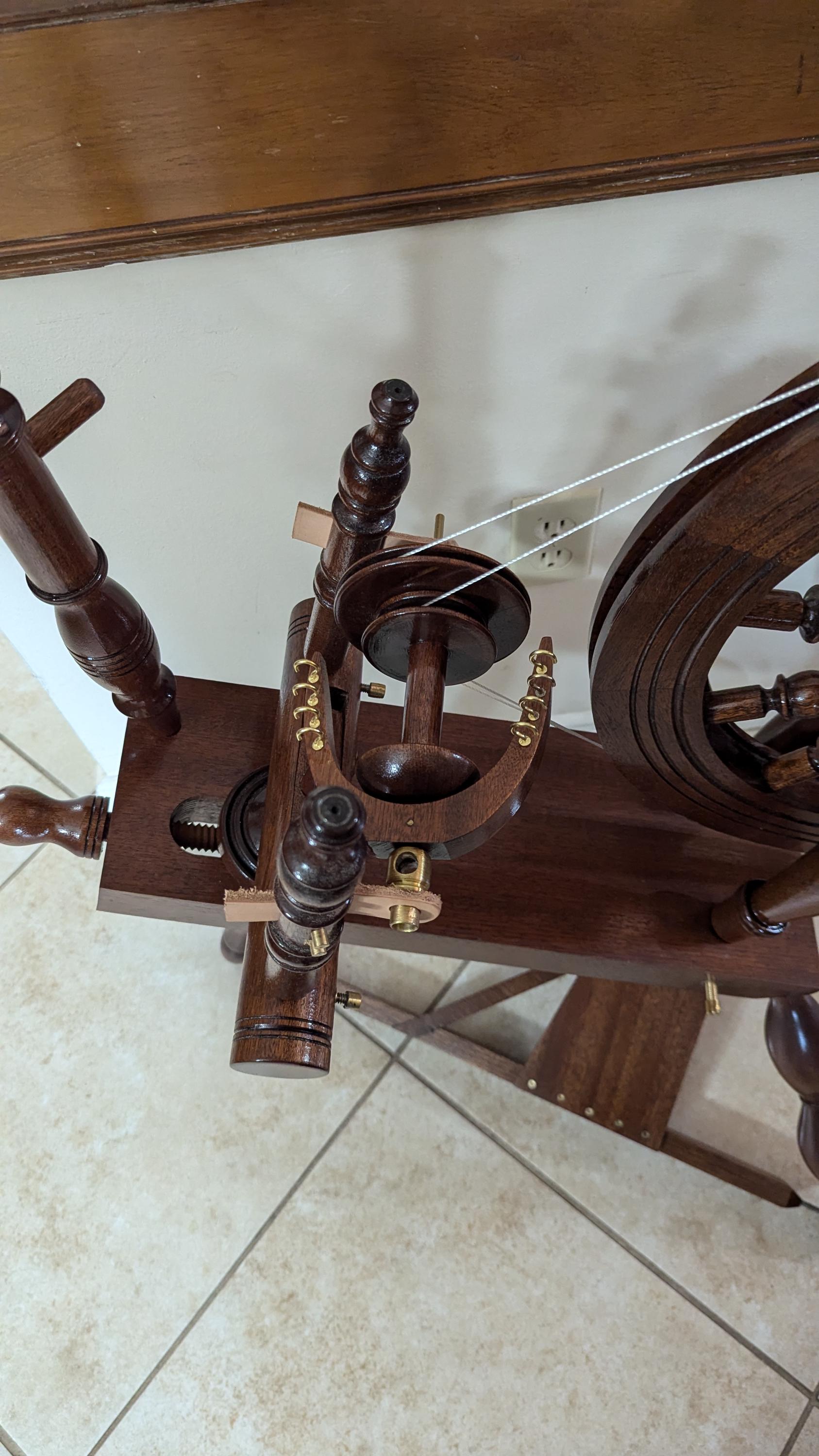 Spinning Wheel, Colonial, Sapele Hardwood, Spinning Wheels - Etsy