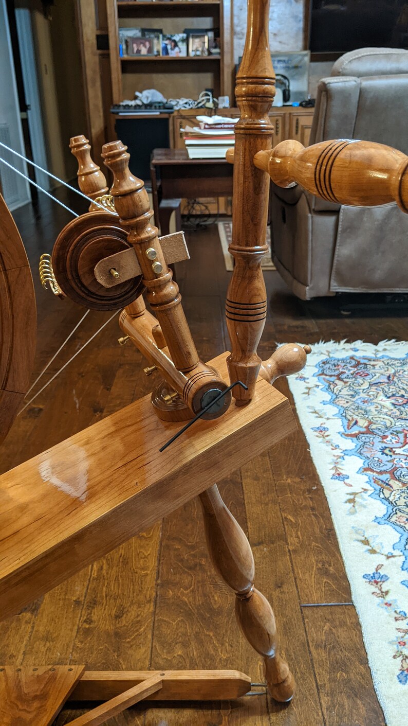 Cherry Colonial Spinning Wheel - Etsy