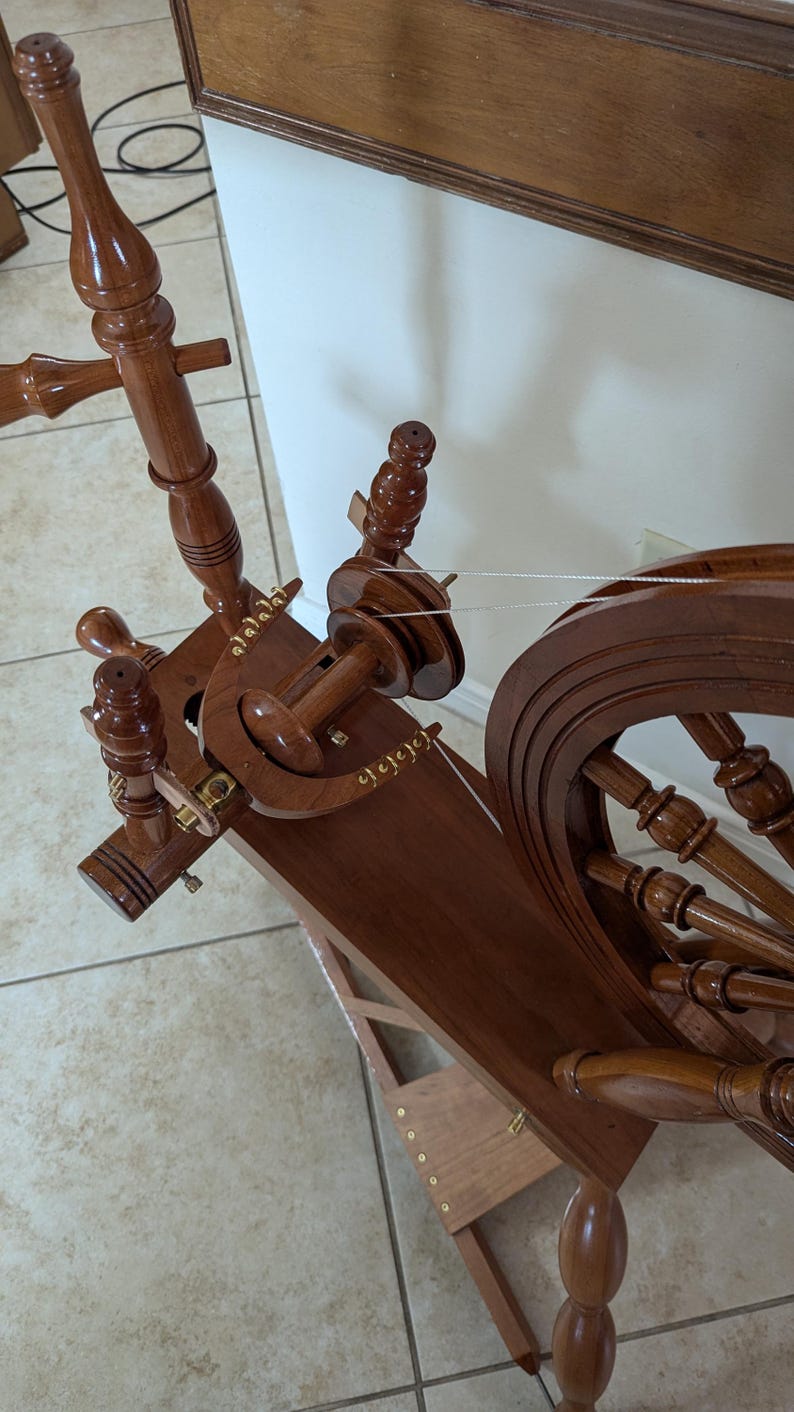 Cherry Colonial Spinning Wheel - Etsy