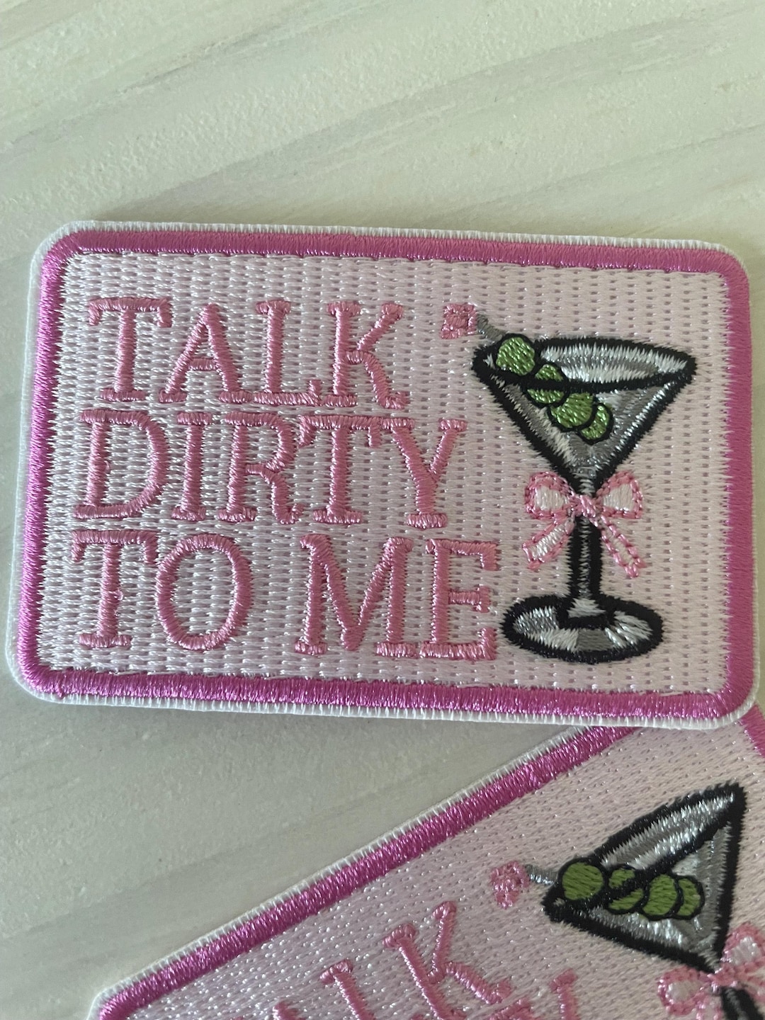 Talk Dirty to Me Iron on Patch - Etsy