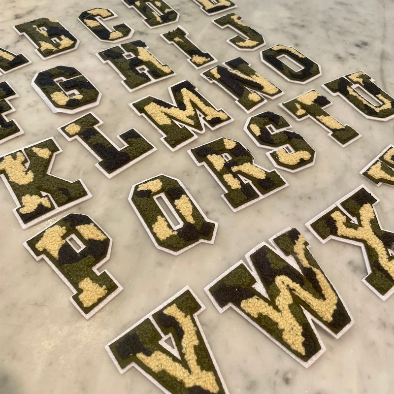 Camo Letters - Etsy