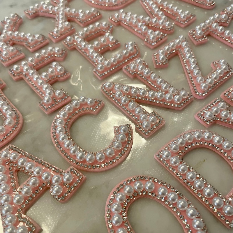Pearl Iron on Letters - Etsy