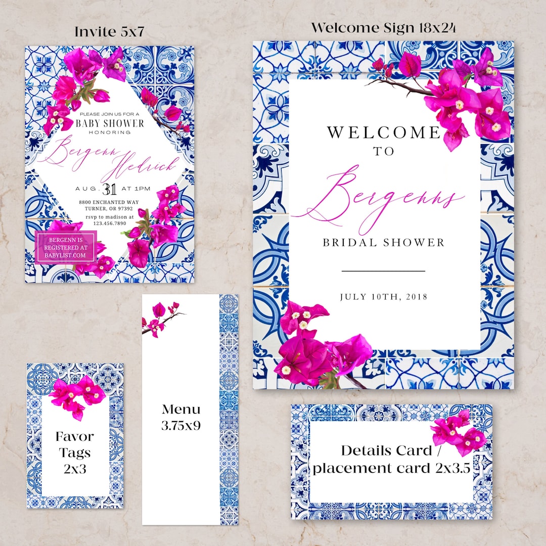 Digital Greek Bridal Shower Bundle, Greek Baby Shower Bundle, Greek ...