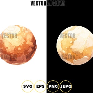 Planets Clipart Set Bundle Outer Space Solar System - Etsy
