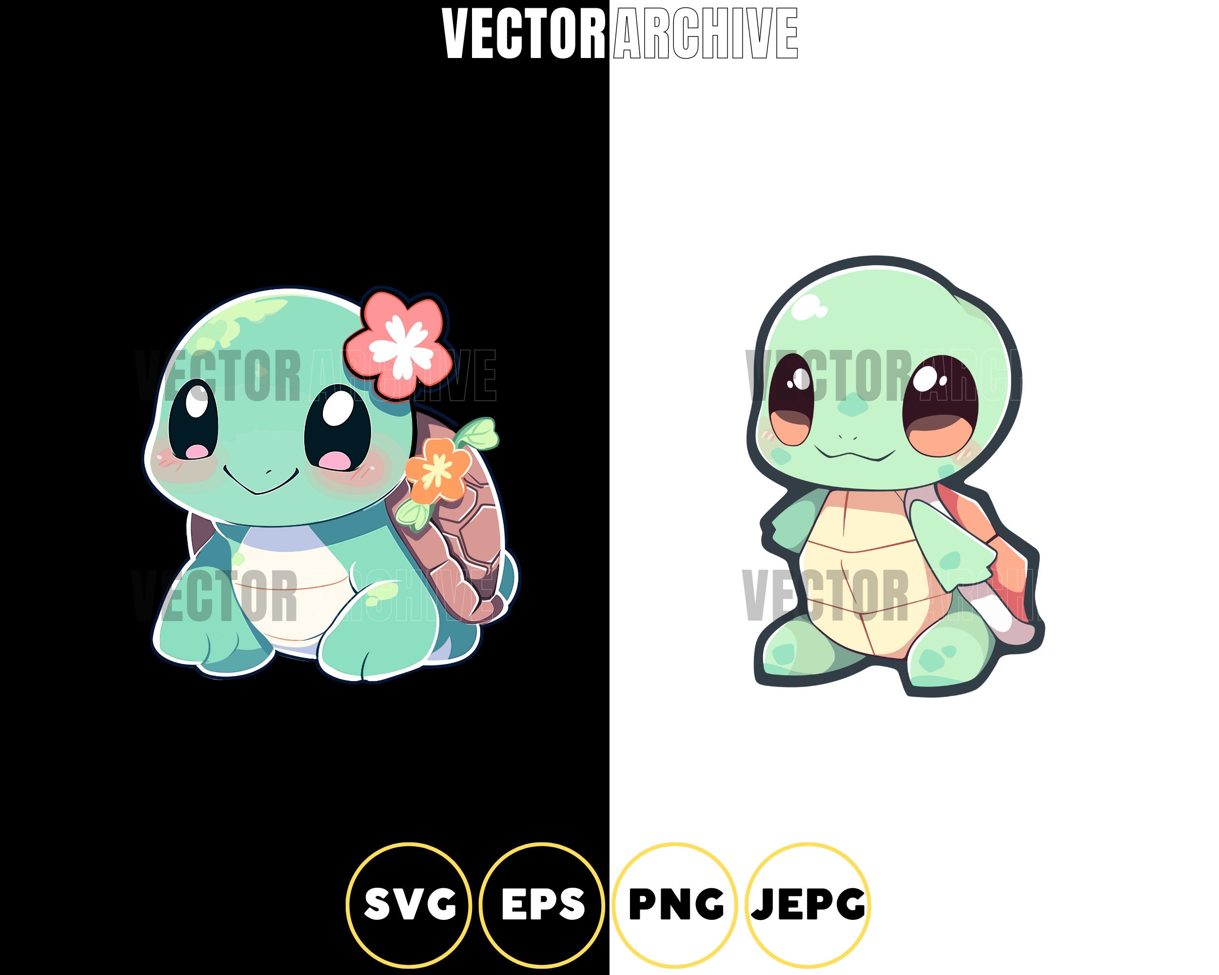 Cute Turtles Clipart Set Bundle Turtles Cliparts Baby Turtles Stickers ...