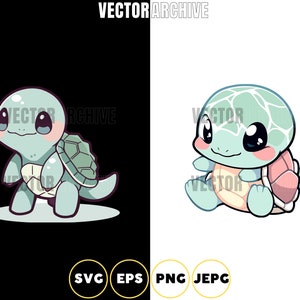 Cute Turtles Clipart Set Bundle Turtles Cliparts Baby Turtles Stickers ...