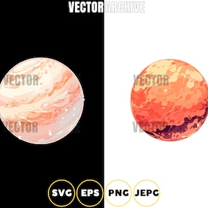 Planets Clipart Set Bundle Outer Space Solar System - Etsy