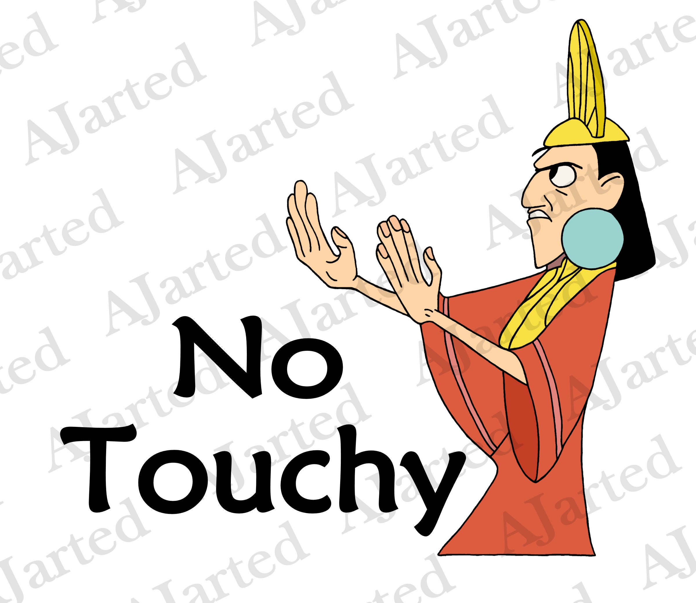 Emperor's New Groove Kuzco No Touchy - Etsy