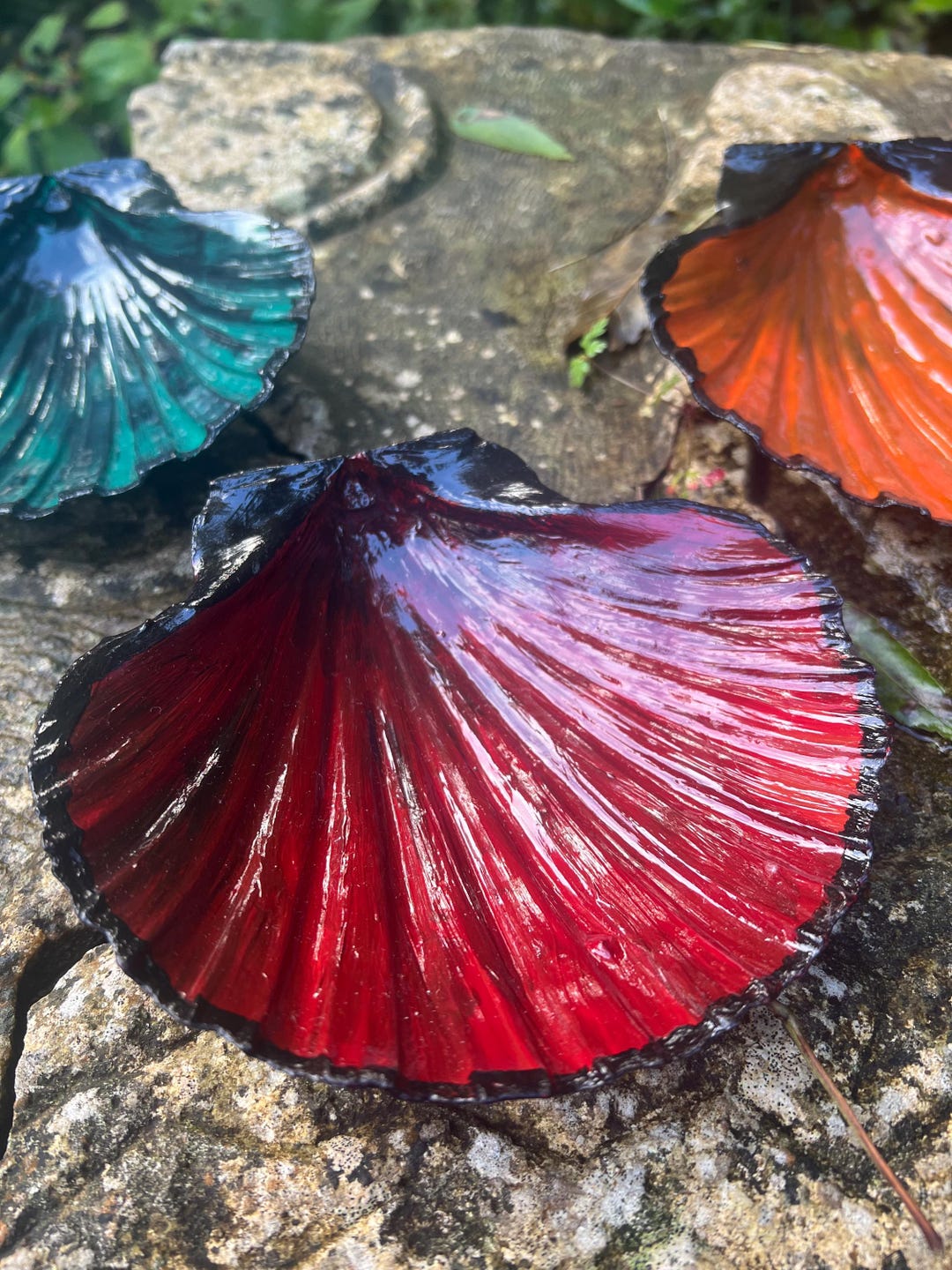 Hand Painted Scallop Shell Trinket Dish: Halloween Decor - Etsy