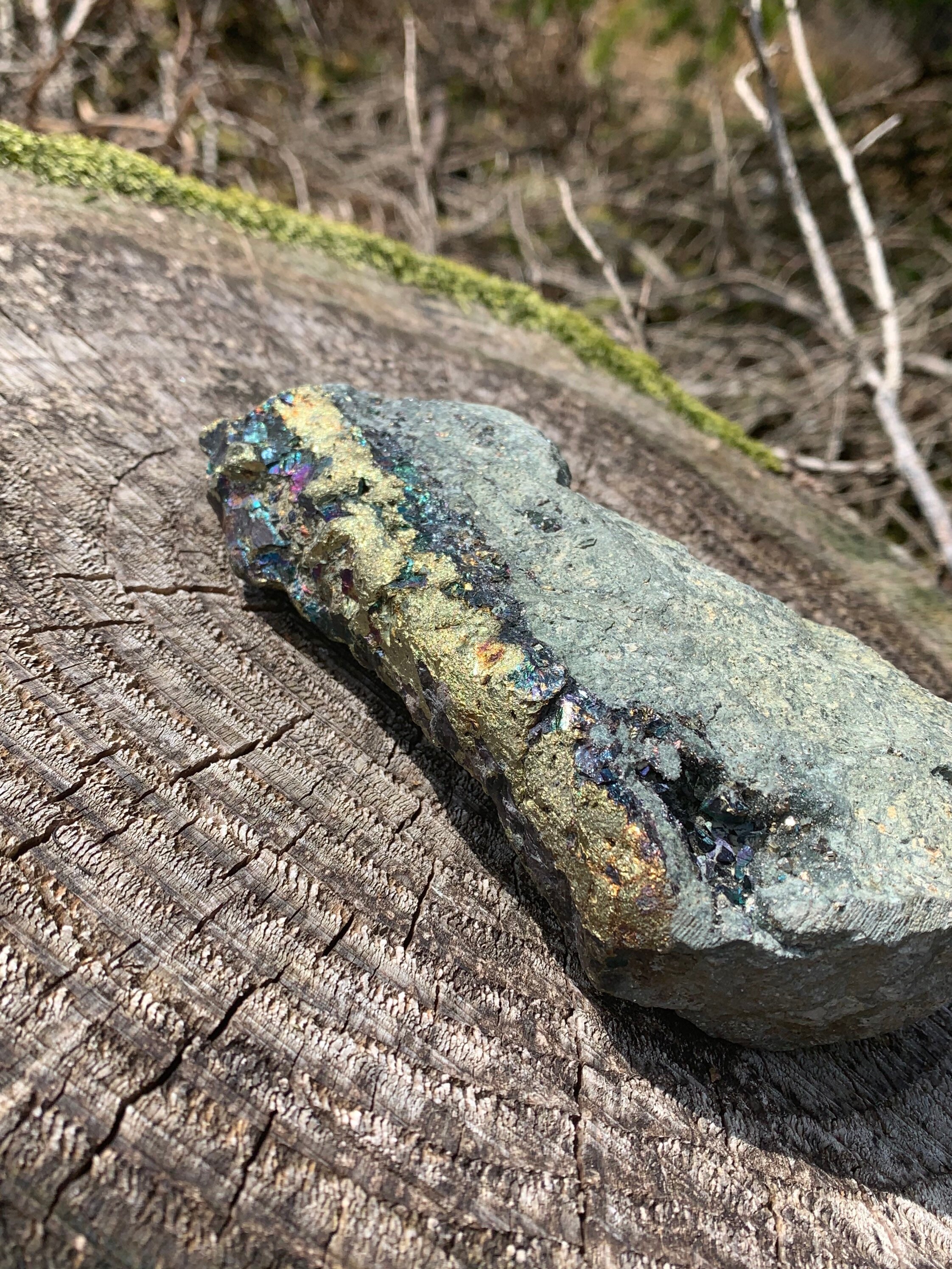 Large Rainbow Pyrite Natural Free Form Specimen Protection | Etsy