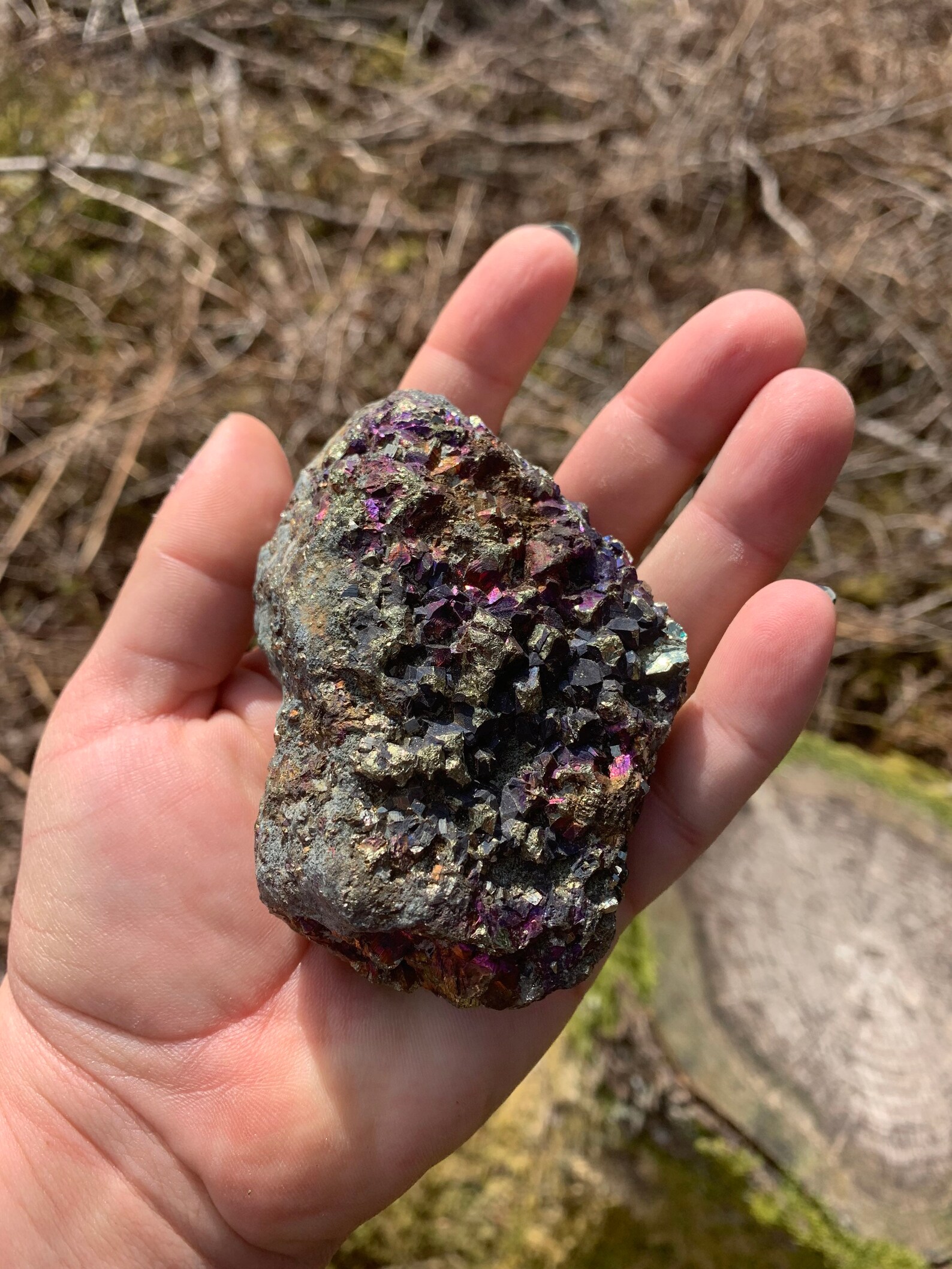 Natural Rainbow Pyrite Free Form Specimen Protection Stone - Etsy