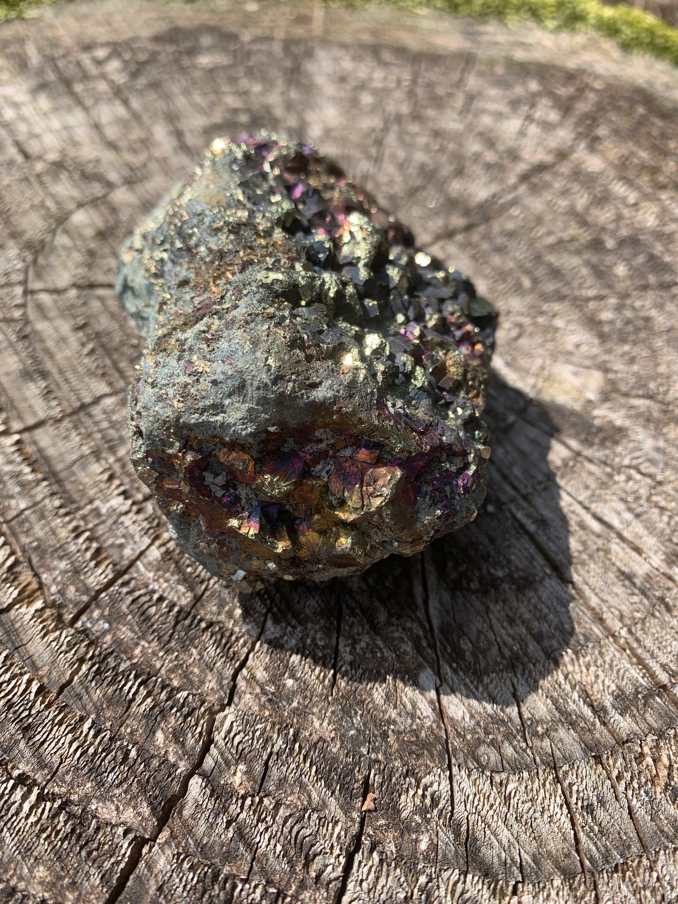 Natural Rainbow Pyrite Free Form Specimen Protection Stone - Etsy