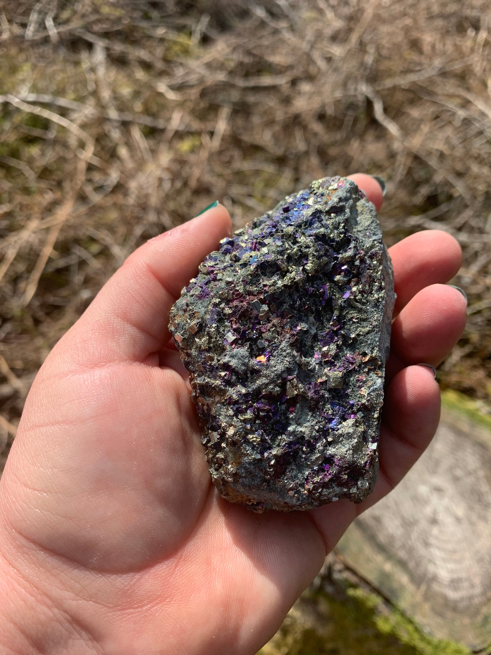 Natural Rainbow Pyrite Free Form Specimen Protection Stone - Etsy