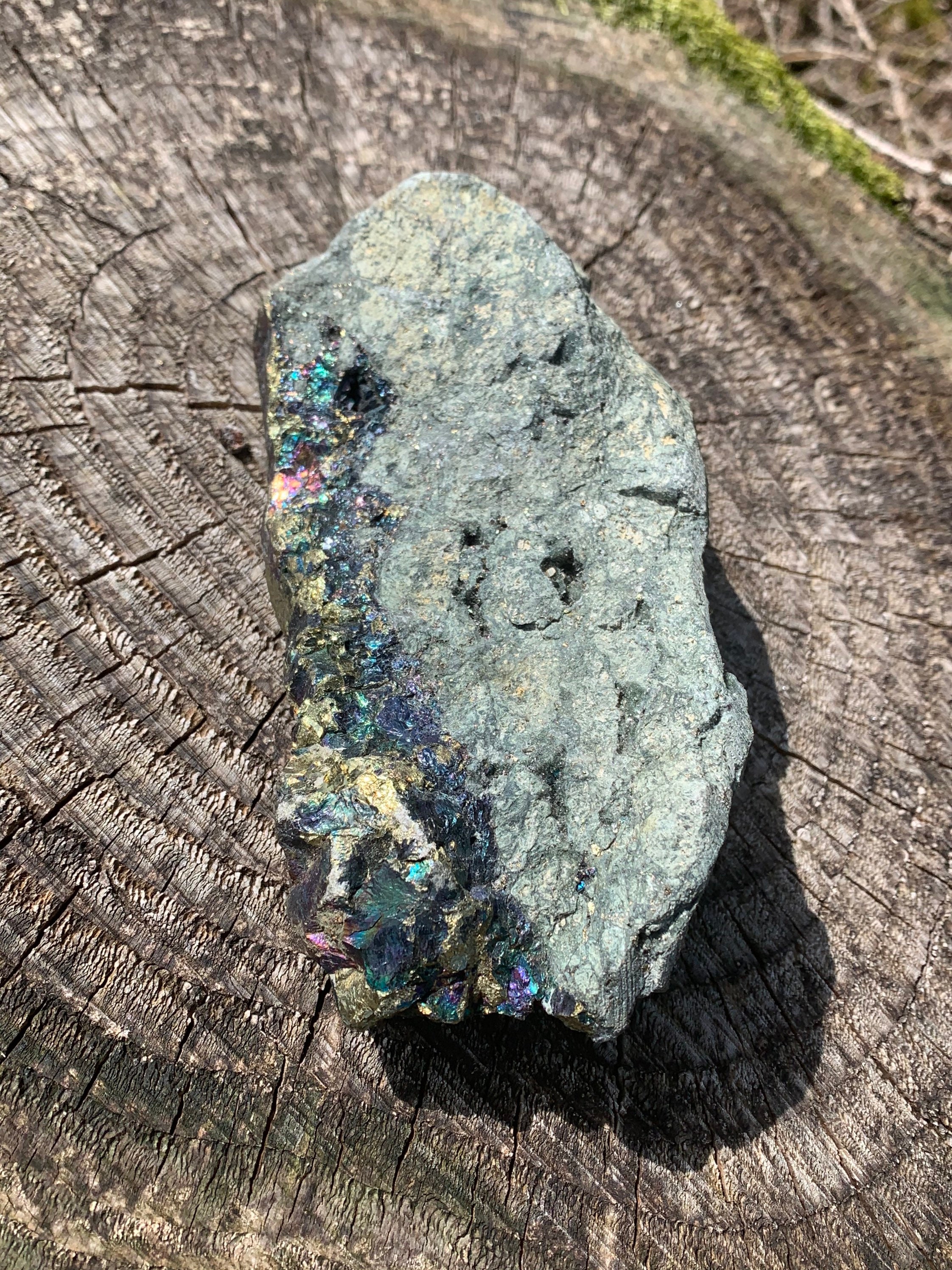 Large Rainbow Pyrite, Natural, Free Form, Specimen, Protection Stone ...