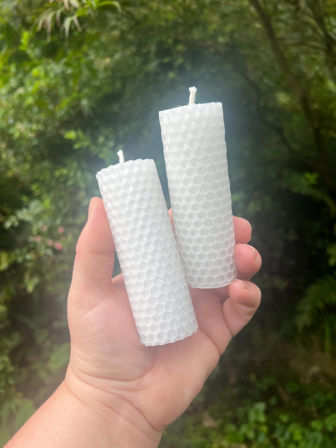 Hand Rolled Beeswax Pillar Candles: Naturally Scented Altar Candle - Etsy