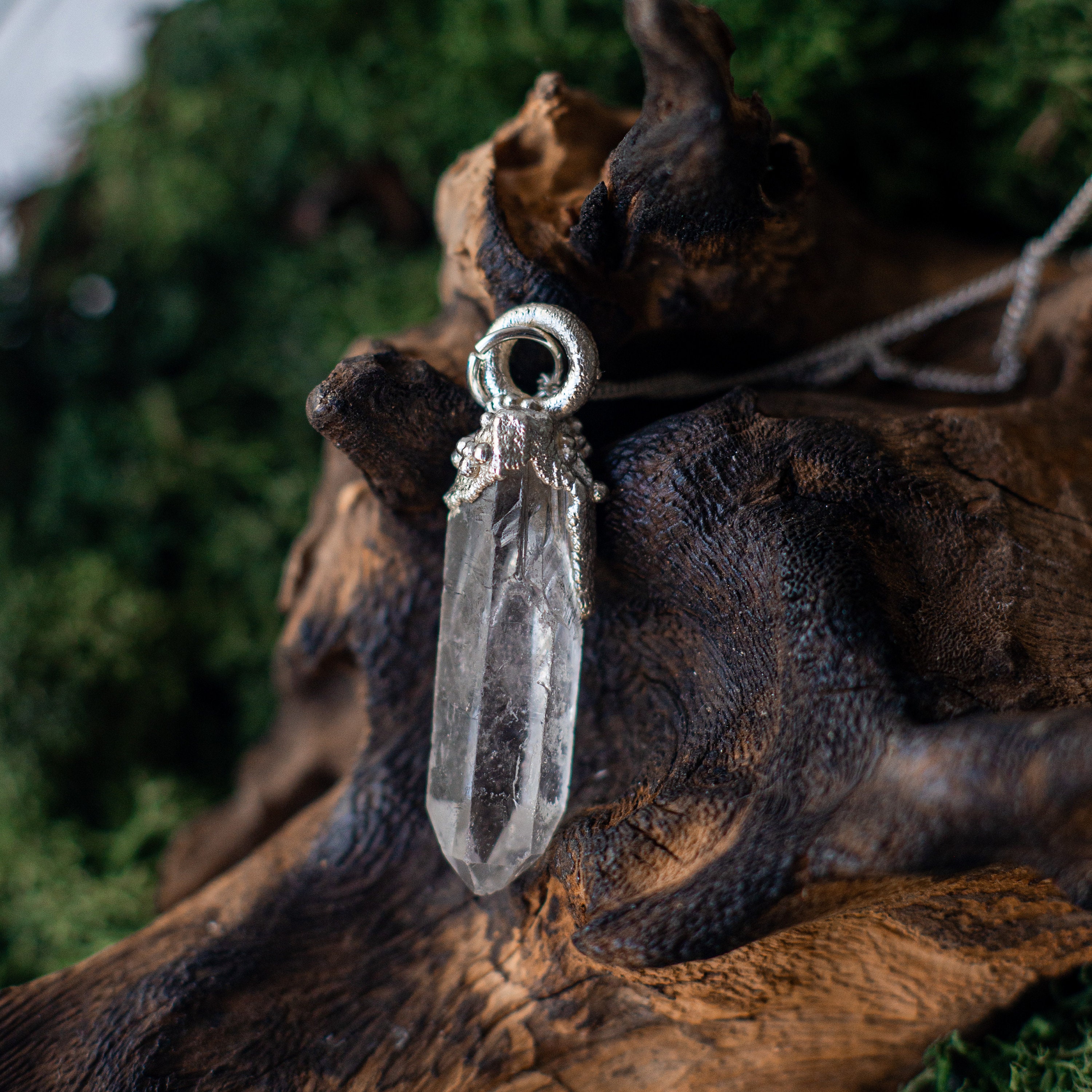 Silver Pendant Jewelry With Quartzgift for Womanquartz - Etsy