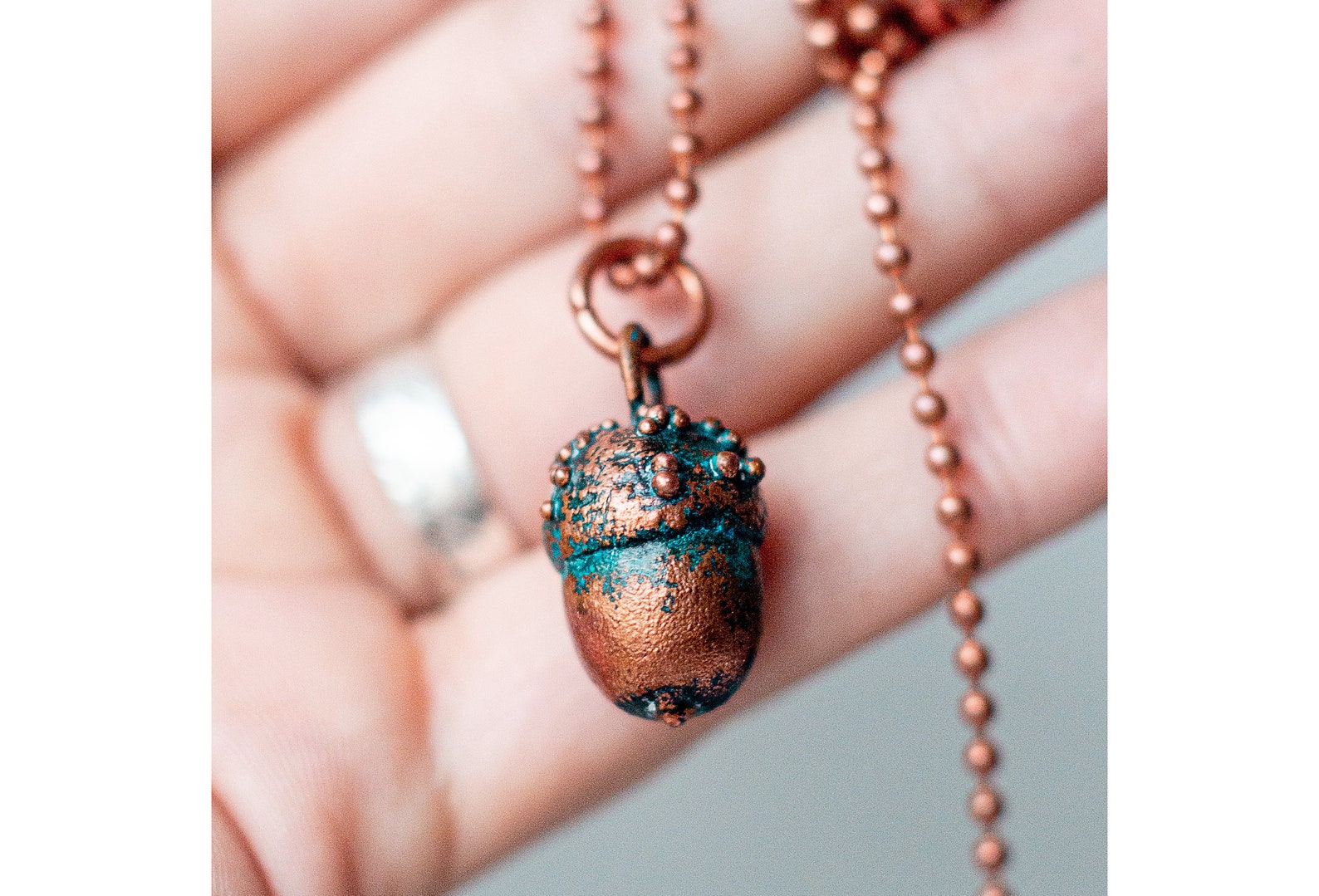 Natural Acorn in Copper,acorn Pendant,copper Pendant,gift for Her ...