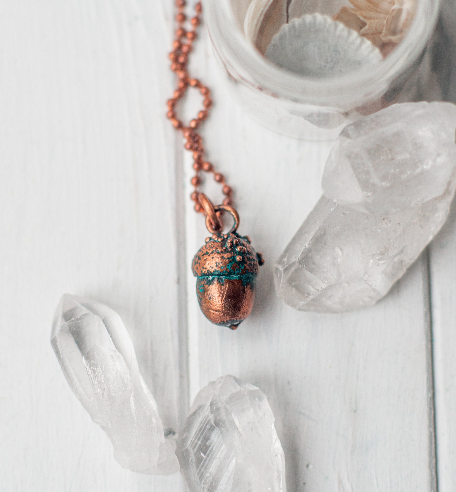 Natural Acorn in Copper,acorn Pendant,copper Pendant,gift for Her ...