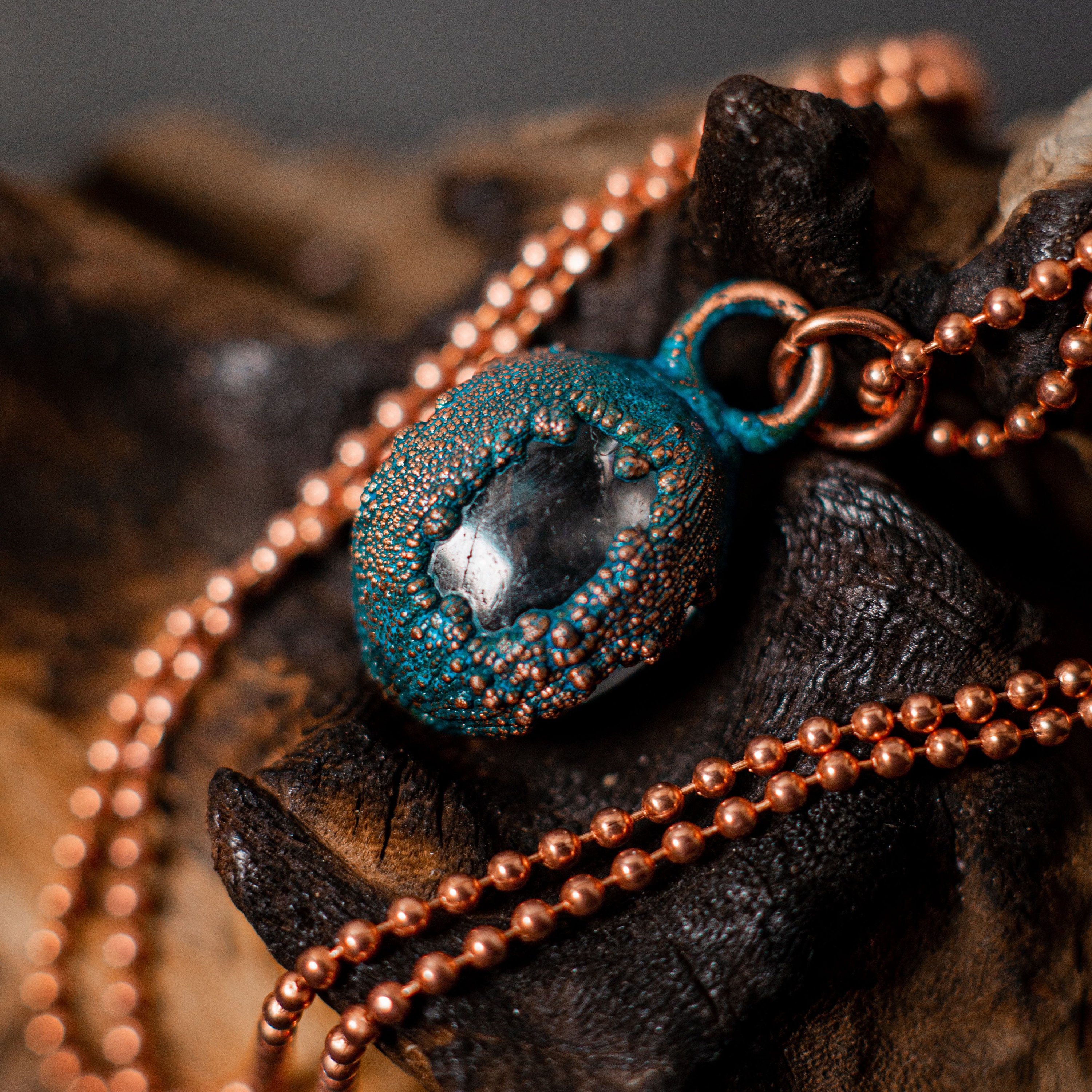 Copper Pendant Jewelry With Quartz Gift for Woman Jewelry - Etsy