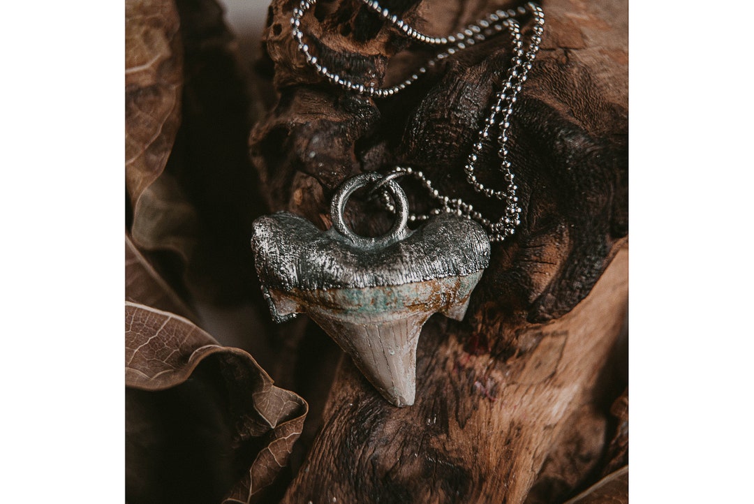 Silver Pendant Jewelry With Tooth Megalodon,gift for Woman , Jewelry ...