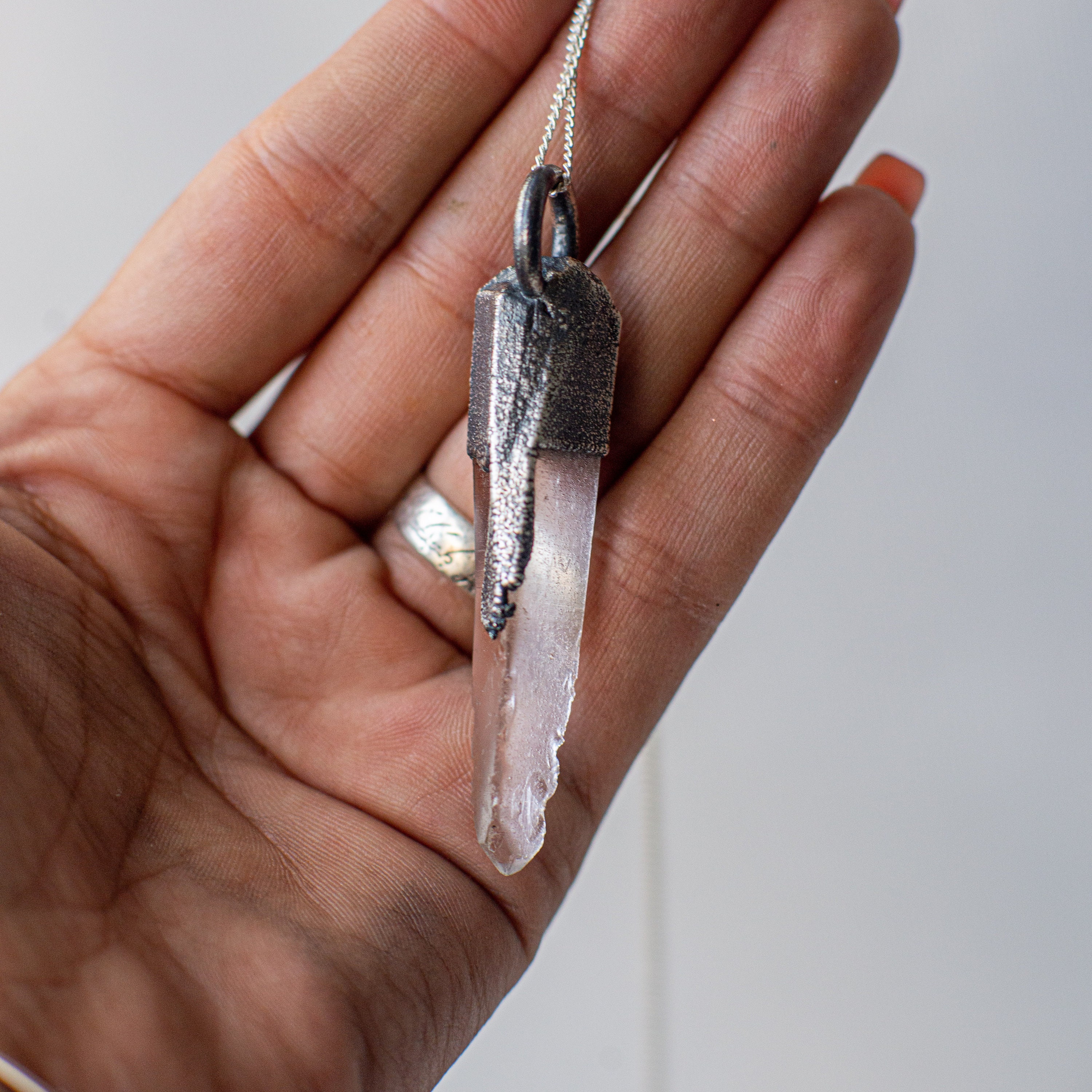 Silver Pendant Jewelry With Quartz,gift for Woman,silver Pendan,silver ...