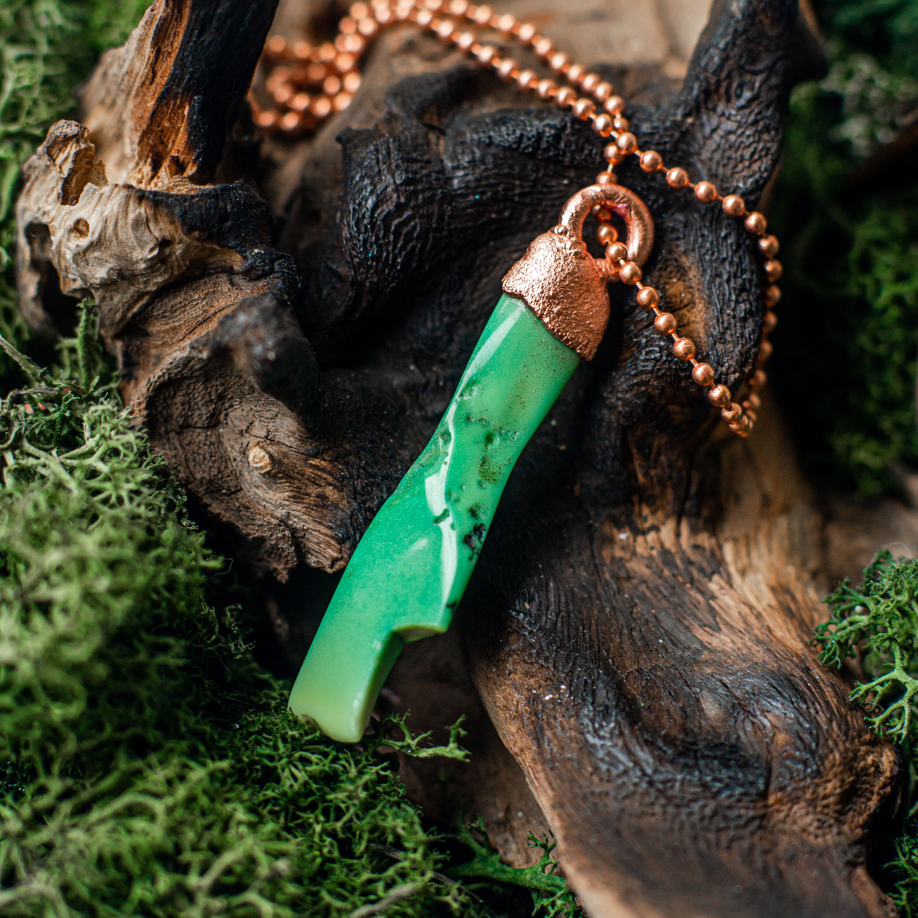 Copper Pendant Jewelry With Chrysoprasegift for Woman - Etsy