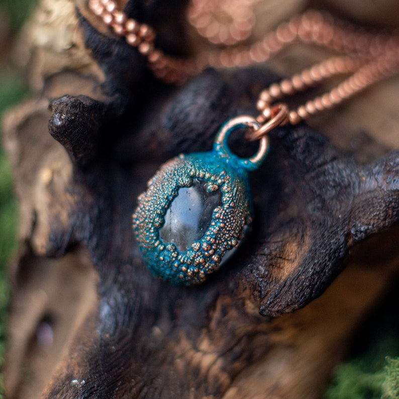 Copper Pendant Jewelry With Quartz Gift for Woman Jewelry - Etsy