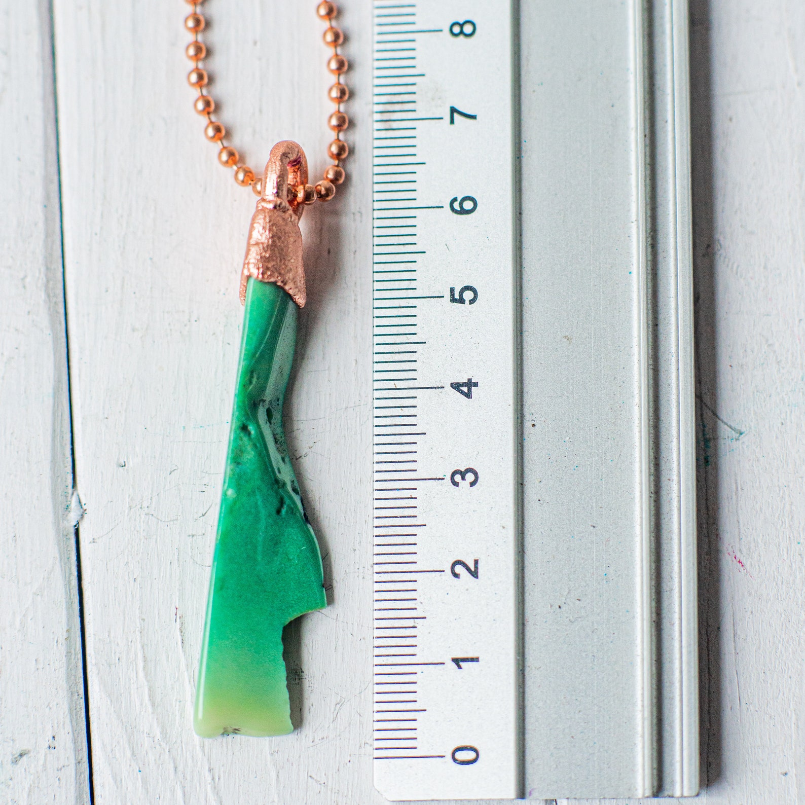 Copper Pendant Jewelry With Chrysoprasegift for Woman - Etsy