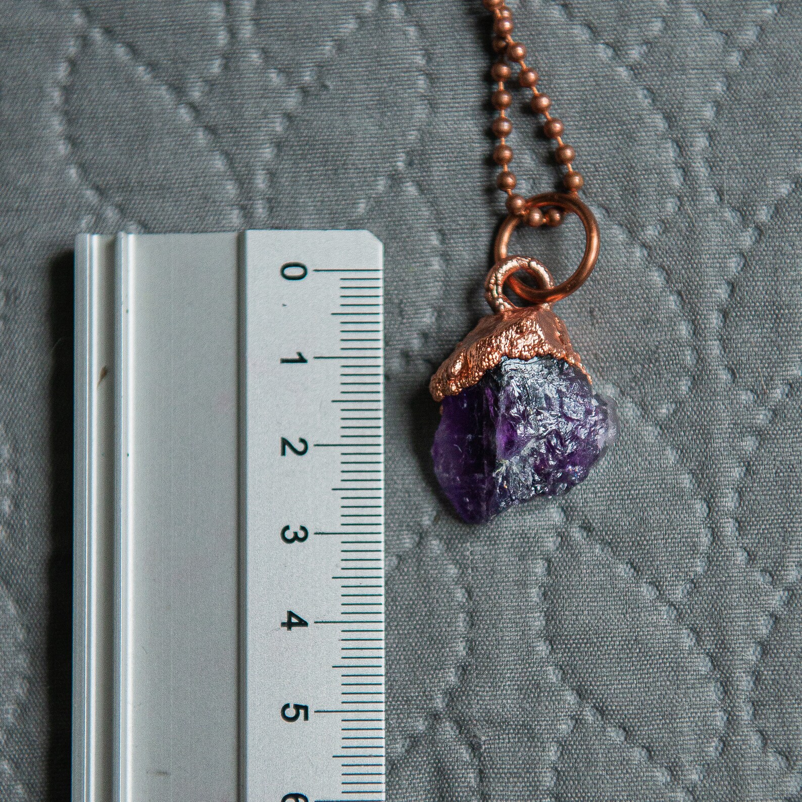 Copper Pendant Jewelry With Raw Amethystgift for - Etsy