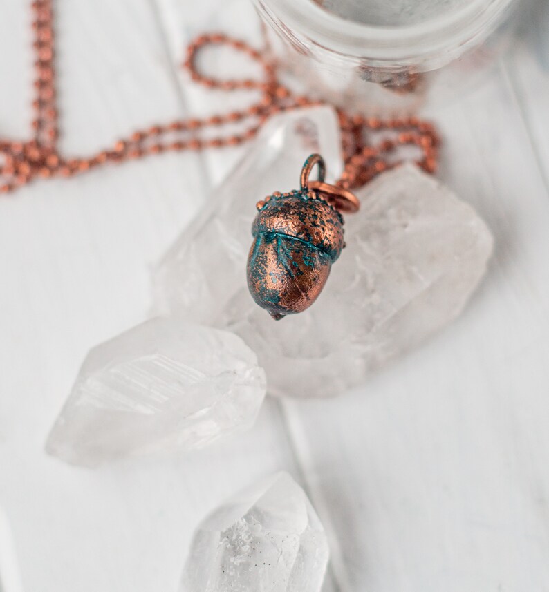 Natural Acorn in Copper,acorn Pendant,copper Pendant,gift for Her ...