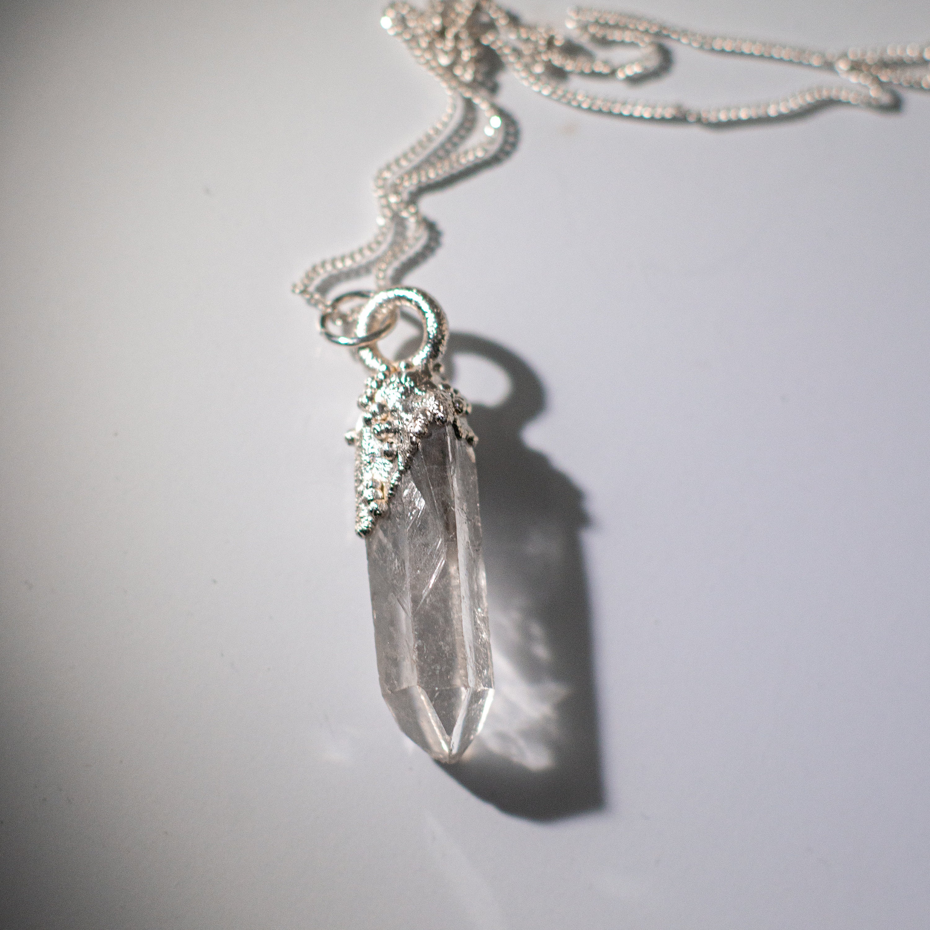 Silver pendant jewelry with quartzgift for womanquartz | Etsy