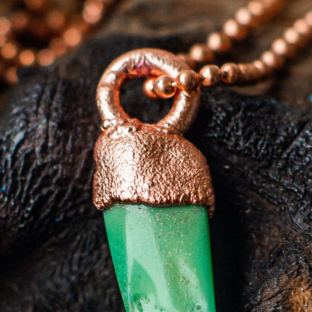 Copper Pendant Jewelry With Chrysoprasegift for Woman - Etsy