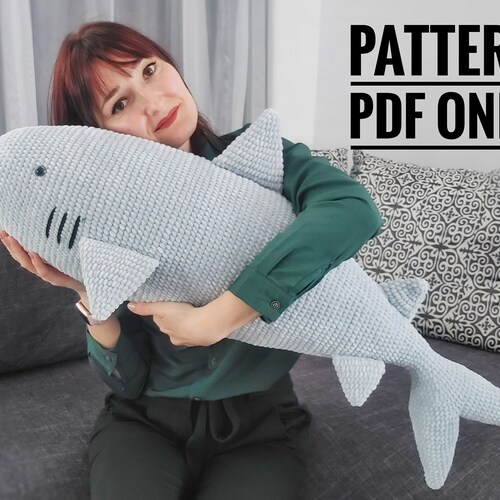 Shark Pillow Crochet Pattern - Etsy