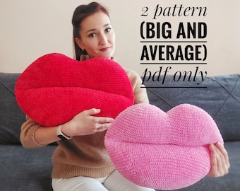 Lips Pillow Pattern - Etsy