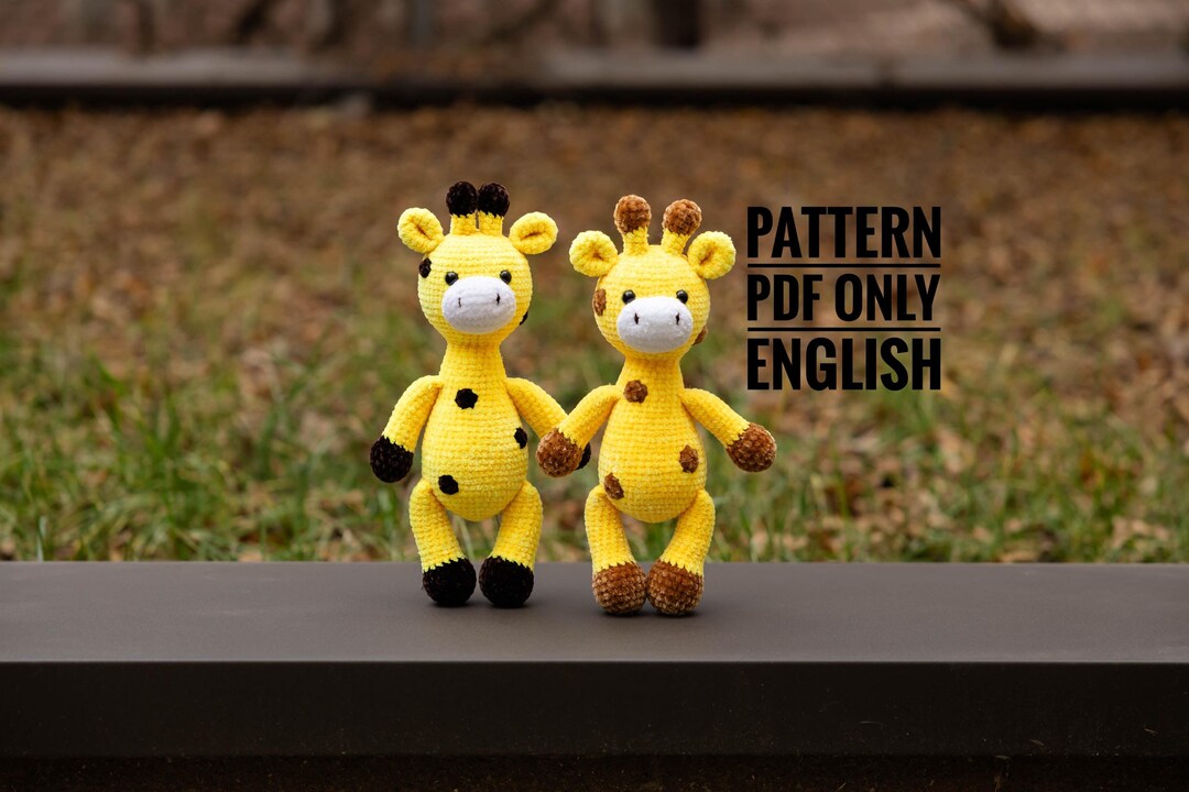 Giraffe Crochet Pattern PDF, Geoff the Giraffe Amigurumi Pattern, Cute ...